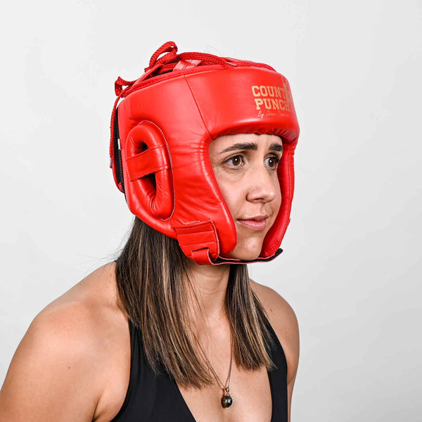 Premium Leather Amateur Headgear - counterpunch.co.nz
